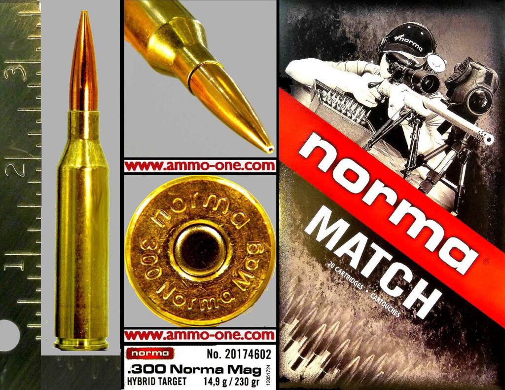 .300 Norma Magnum by Norma, Match Grade, One cartridge not a box - Ammo ...