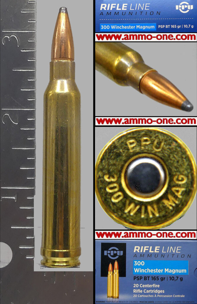 .300 Winchester Magnum, PPU H/S, J.S.P., One Cartridge not a Box Out of ...