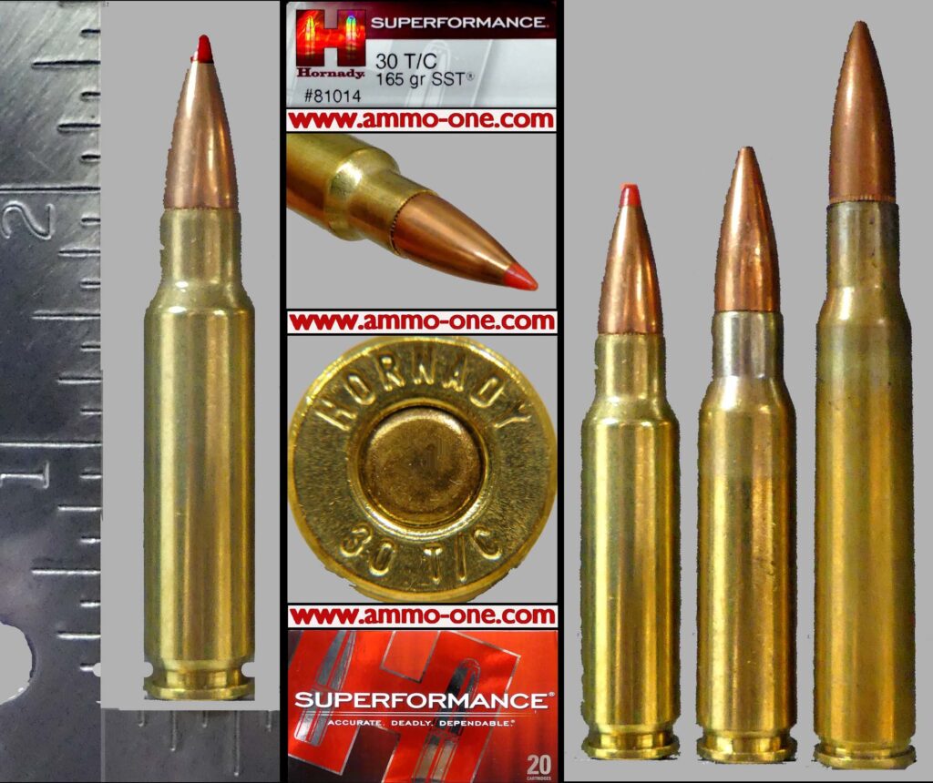 .30 T/C, by Hornady, 165gr SST, One Cartridge, Not a Box. - Ammo-One1