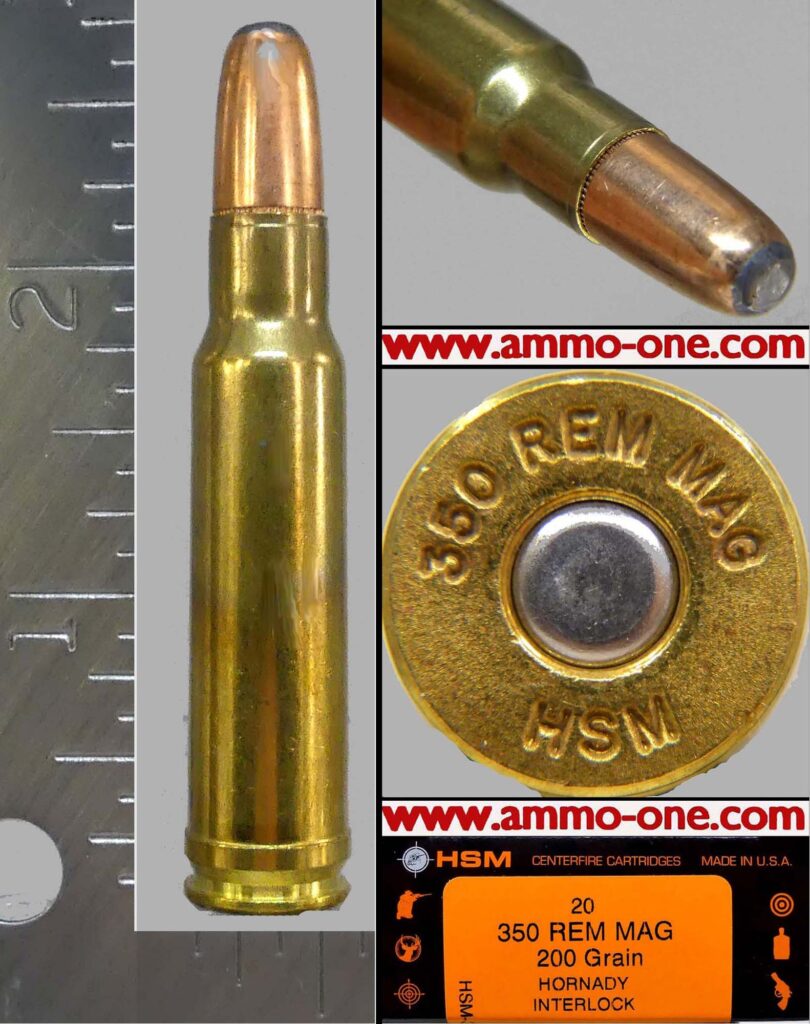 .350 Remington Magnum by HSM, One Cartridge not a Box! - Ammo-One1