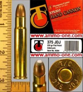 .375 JDJ, Thompson/Center H/S, One Cartridge, not the box! Out of stock ...