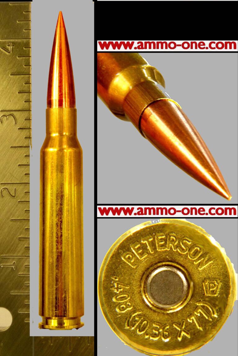 .408 CheyTac, 10.36mm x 77mm, One Cartridge, not a box."NEW Condition ...