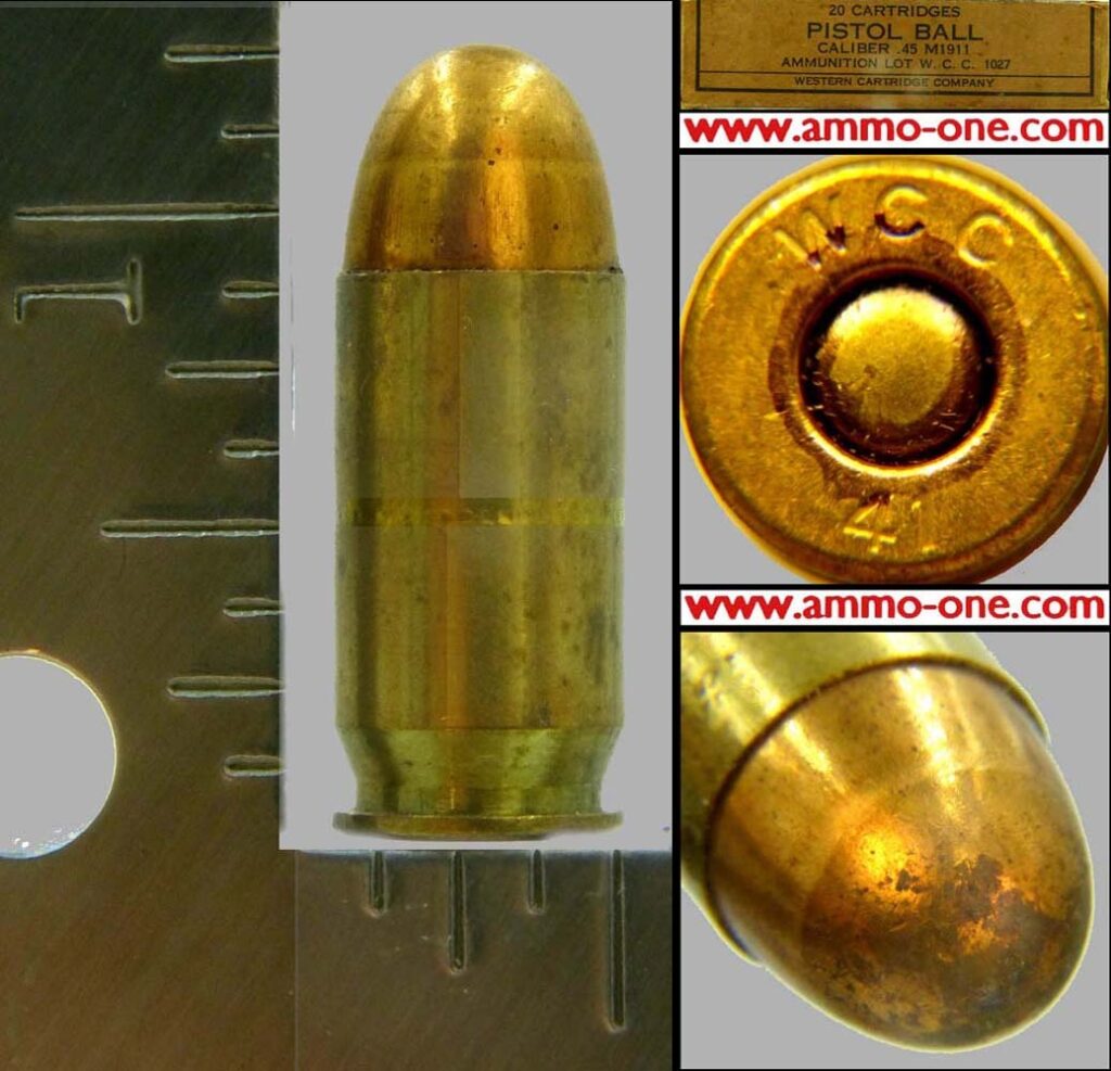 .45 Auto #10, "WCC 41" H/S, 1941 Military by Western, WW II, One ...