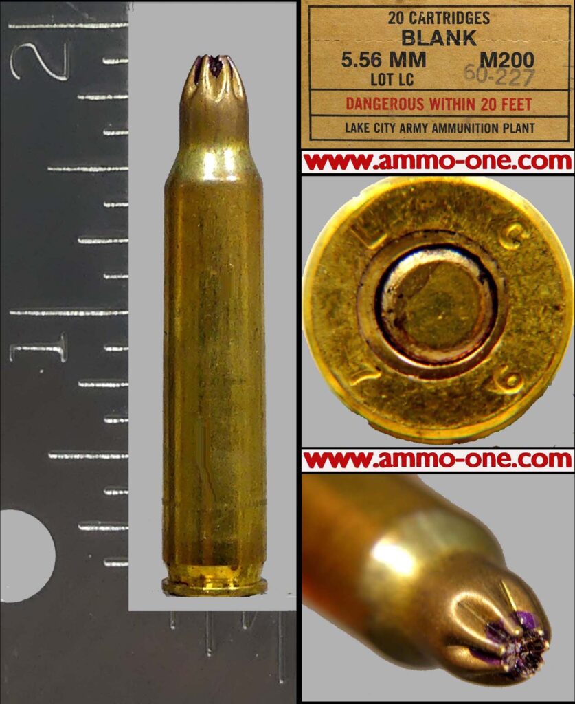 (b018) 5.56 NATO by Lake City., M200, "BLANK", "L.C." & "MIXED YEAR ...