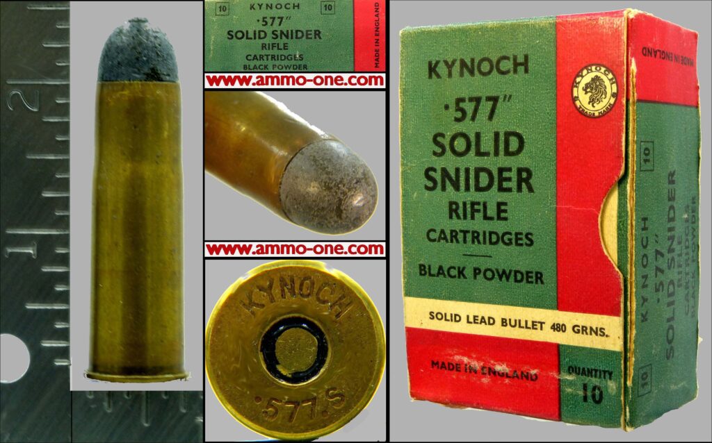 .577 Snider, B/P, Early Kynoch, One Cartridge , not a Box! - Ammo-One1