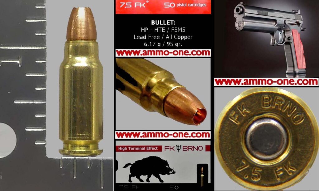 7.5 FK BRNO, Solid Copper H.P., One Cartridge, Not a Box! First First ...