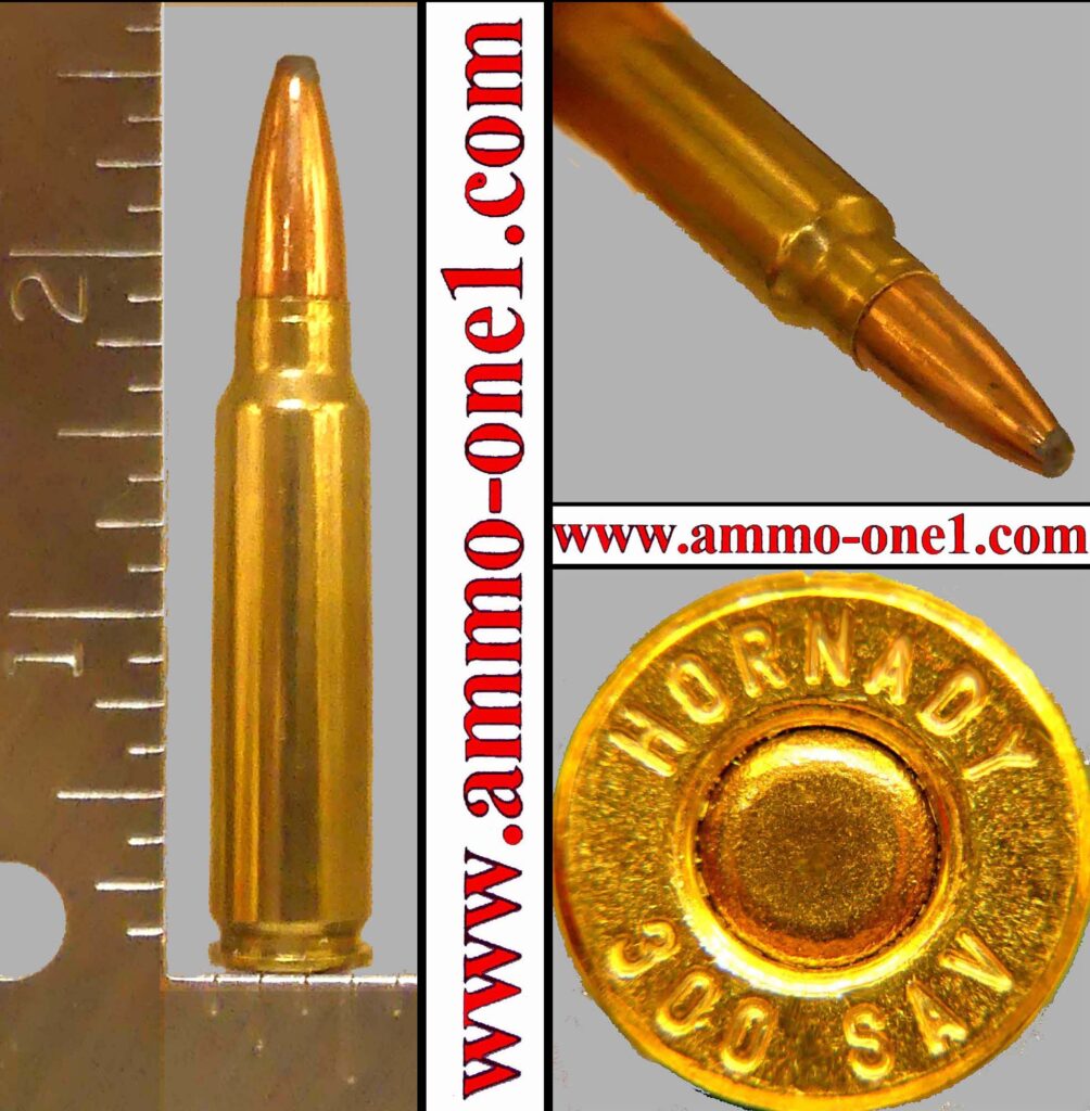 .300 Savage, "HORNADY 300 SAV"H/S, JSP, One Cartridge not a Box! - Ammo ...