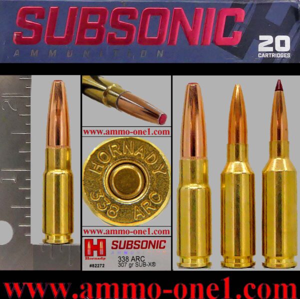 .338 ARC by Hornady (new for very late 2024/early 2025) Subsonic ...